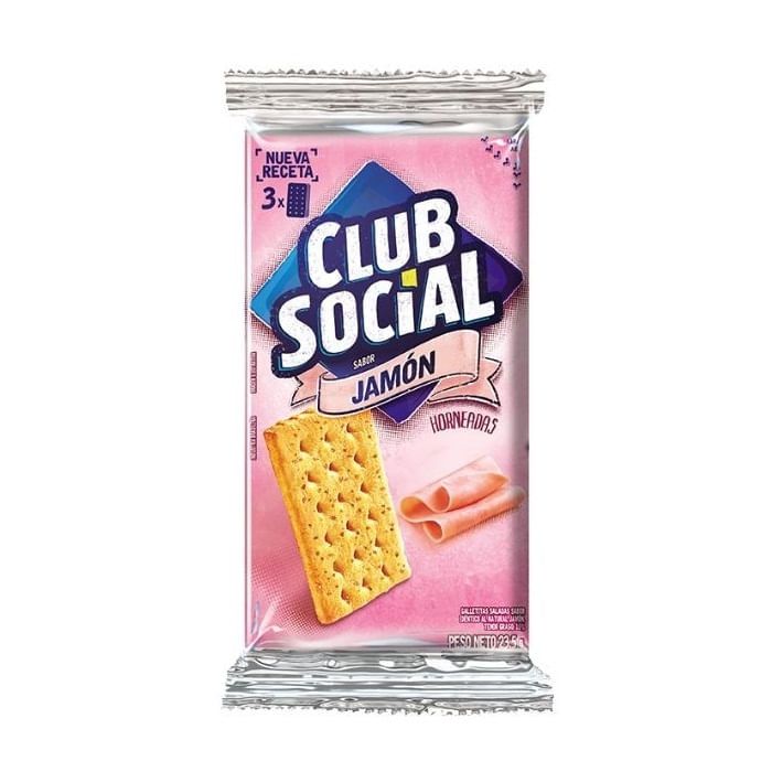 Snack Club Social Jamon 24Gr